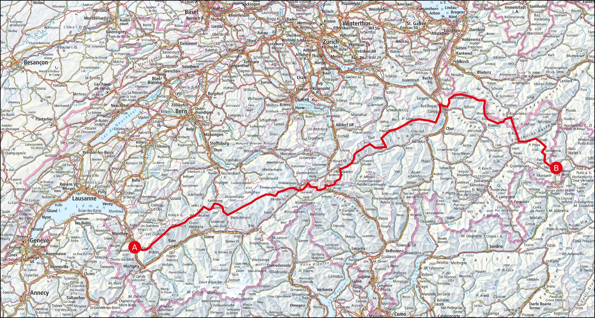 Die West-Ost-Transversale | Edwin wandert